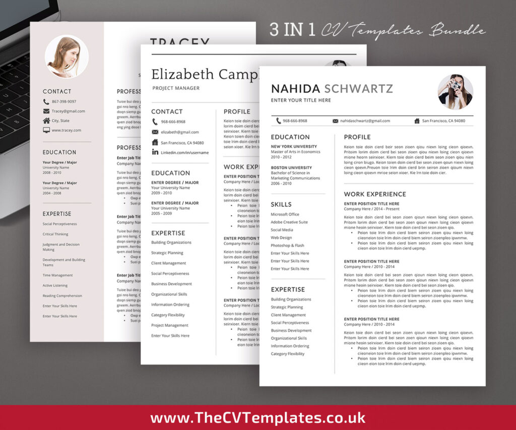 Simple CV Bundle for MS Word, Cover Letter, References, Curriculum ...