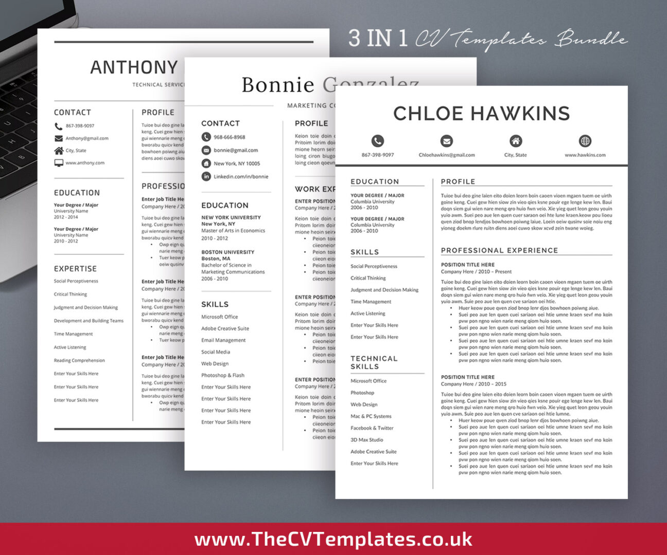 CV Bundle – TheCVTemplates.co.uk