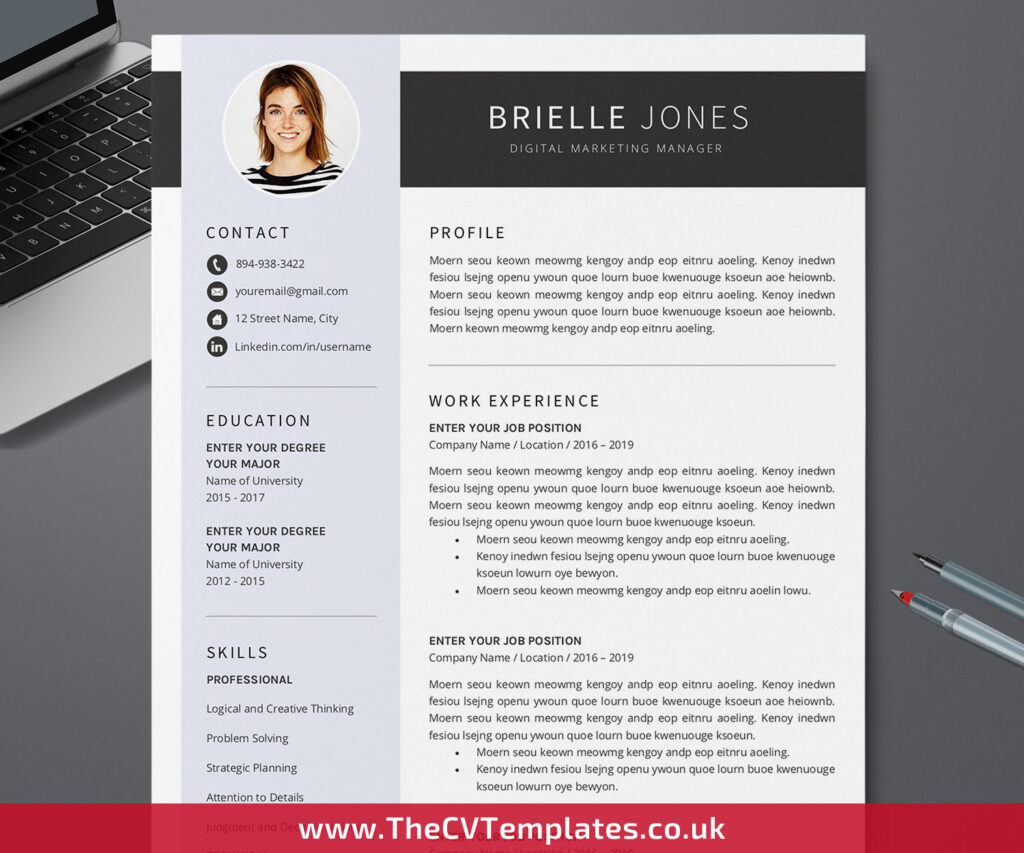 TheCVTemplates.co.uk – Page 2 – Professional and Simple CV Templates ...