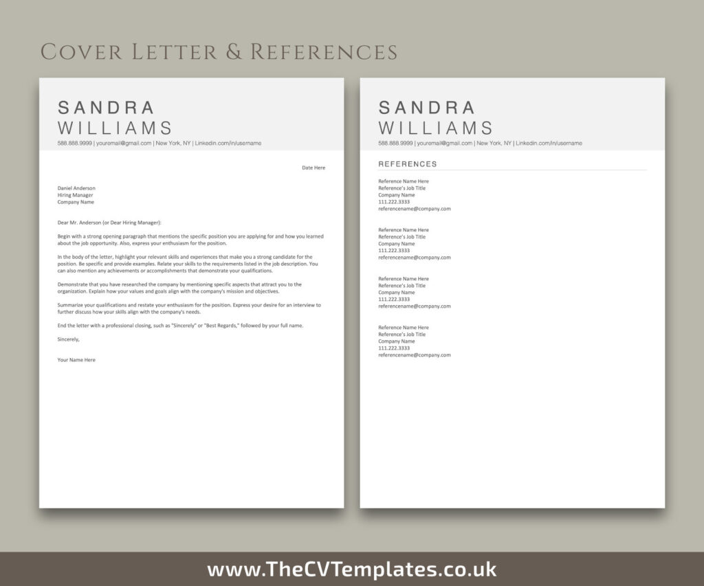 ATS Friendly Resume Template for MS Word, ATS CV Template, Clean and ...