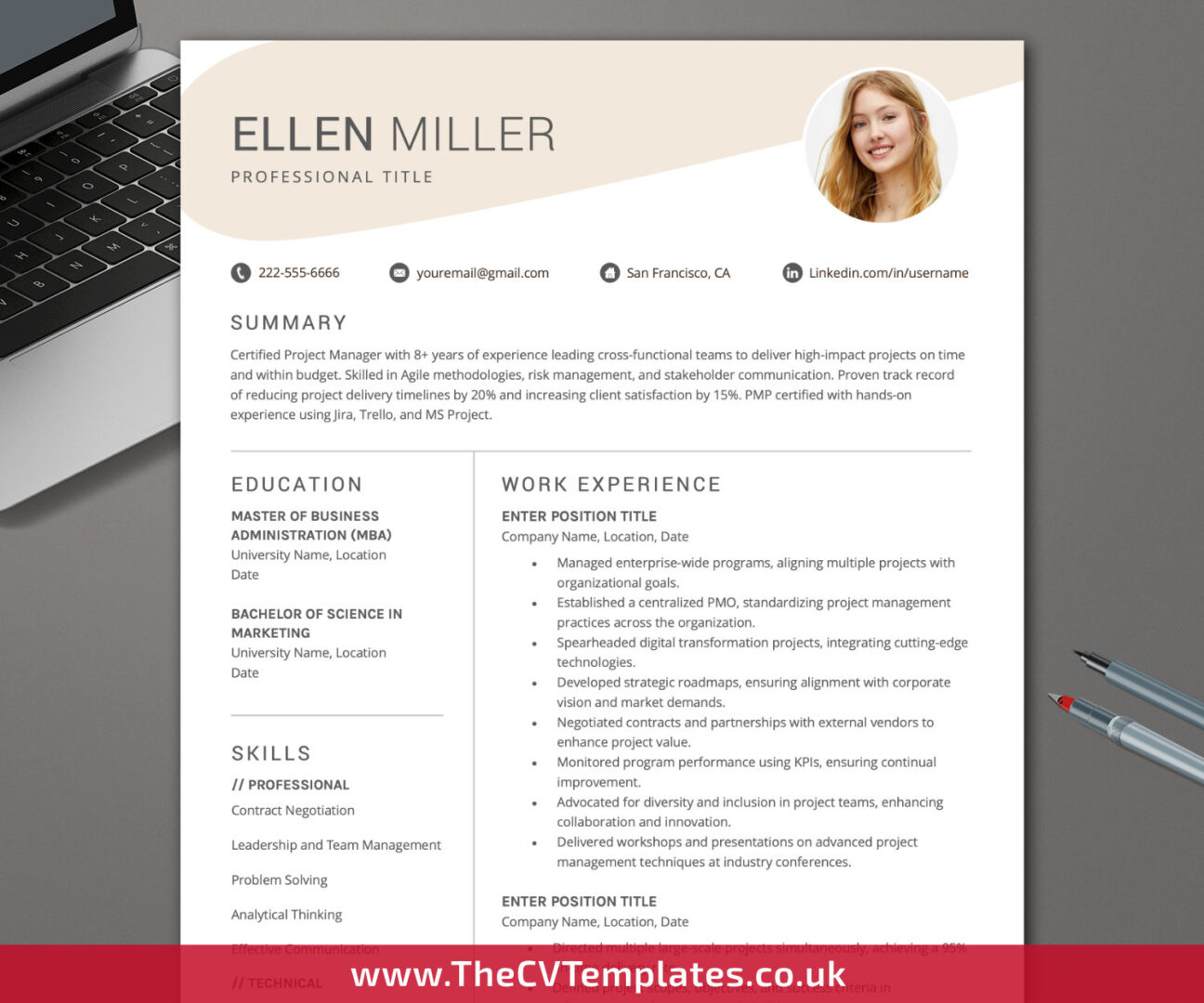 TheCVTemplates.co.uk – Page 2 – Professional and Simple CV Templates ...