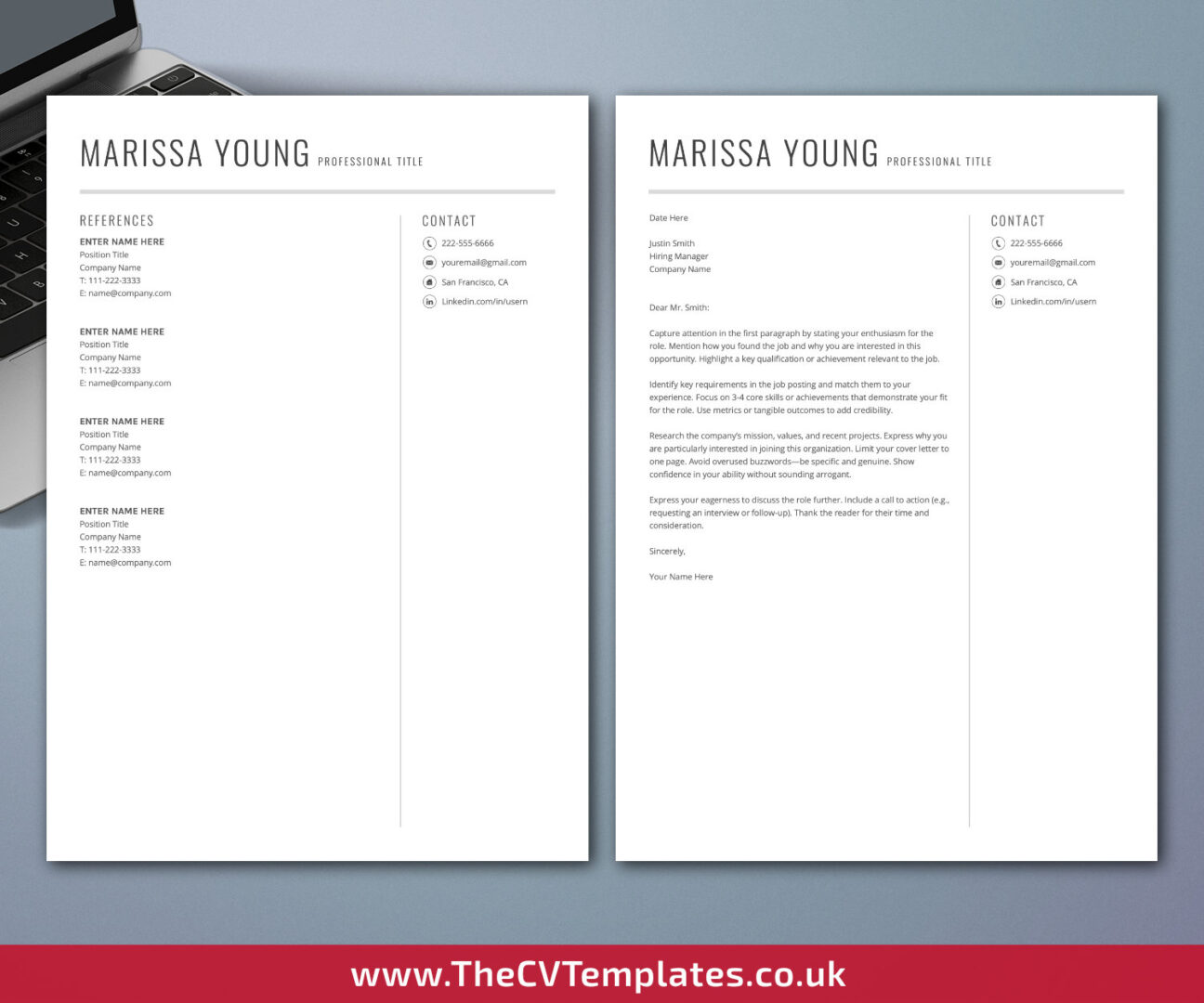 Simple CV Bundle for MS Word, Professional CV Template, Modern CV ...